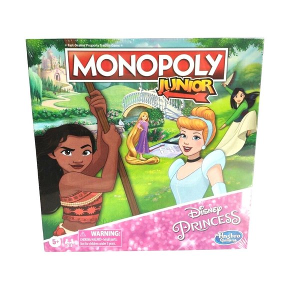 Hasbro | Toys | Monopoly Junior Disney Princess Edition Board Game For ...